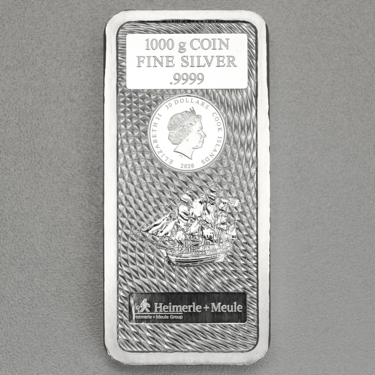 Heimerle + Meule Cook Islands Bounty 2020 1 kg 999 Silberbarren ...